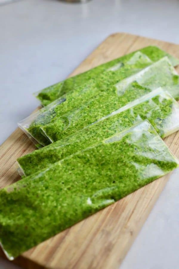 Easy Homemade Southern Basil Pesto | gritsandpinecones.com
