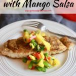 Pan Seared Red Snapper with Mango Salsa | gritsandpinecones.com