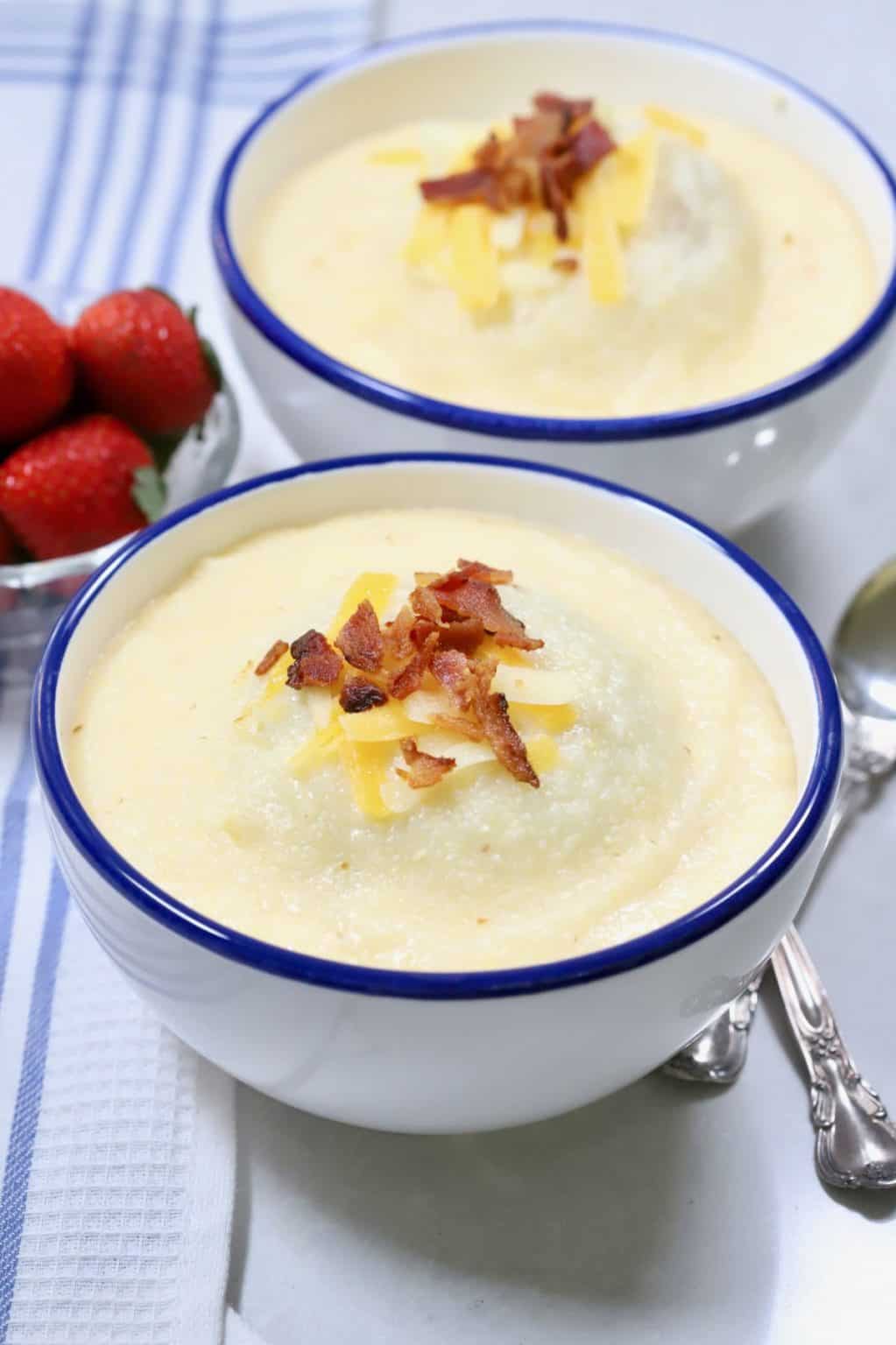 Cheese Grits - Easy, Creamy, and Cheesy - Grits and Pinecones
