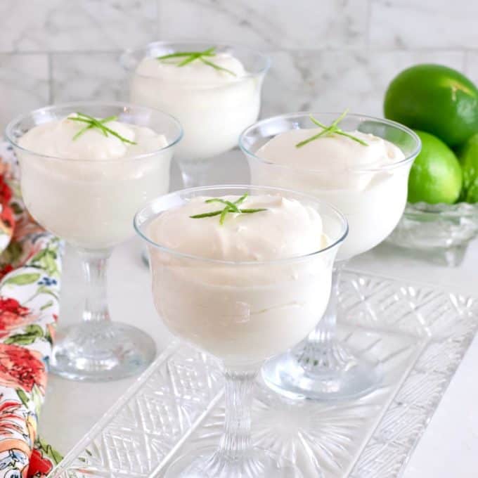 Easy Key Lime Mousse Dessert Recipe | gritsandpinecones.com