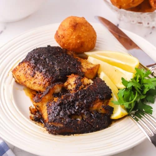 Ultimate Quick and Easy Blackened Cod | gritsandpinecones.com