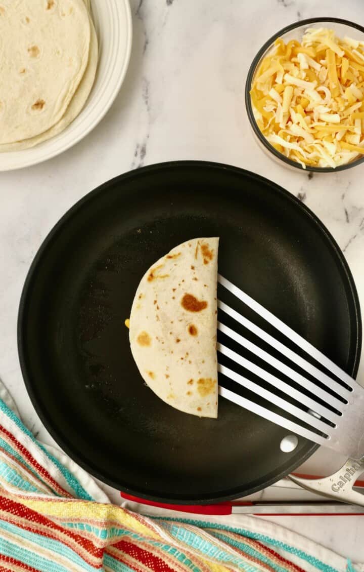 Cheese Quesadilla - An Easy Cheesy Delight - Grits and Pinecones