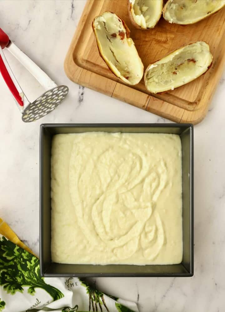 Easy Twice Baked Mashed Potatoes Recipe (Make Ahead) - Grits and Pinecones