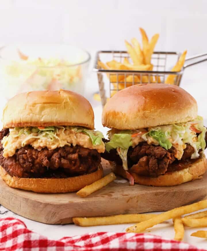 Southern Crispy Fried Chicken Burgers (Juicy, Crispy & Better Than Takeout)