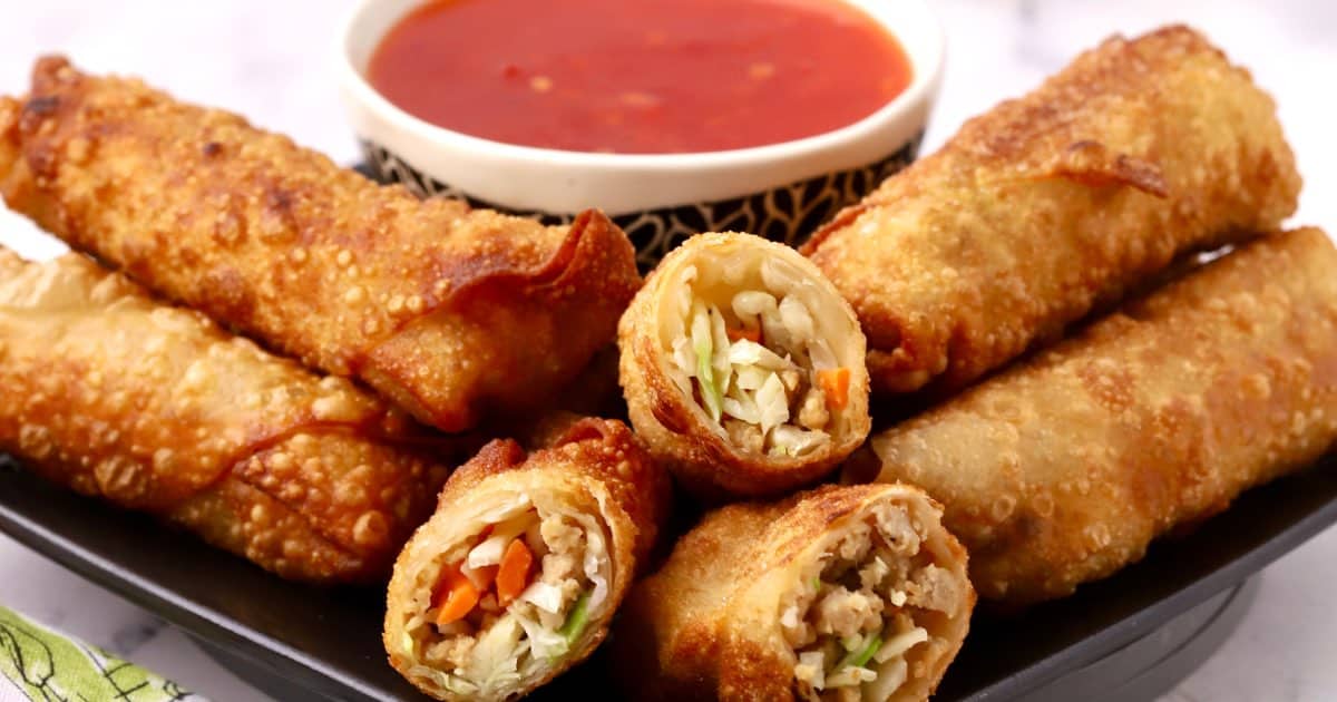Easy Chicken Egg Rolls Recipe (10-Minutes Cook Time) - Grits and Pinecones