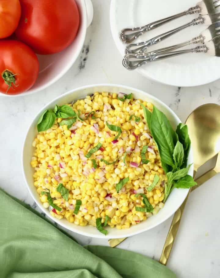 Southern Corn Salad Recipe (Quick and Easy) - Grits and Pinecones
