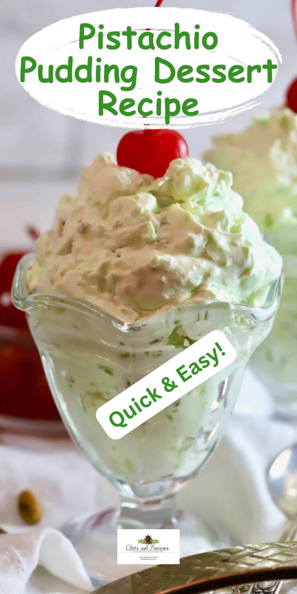 Pistachio Pudding Recipe - Grits and Pinecones