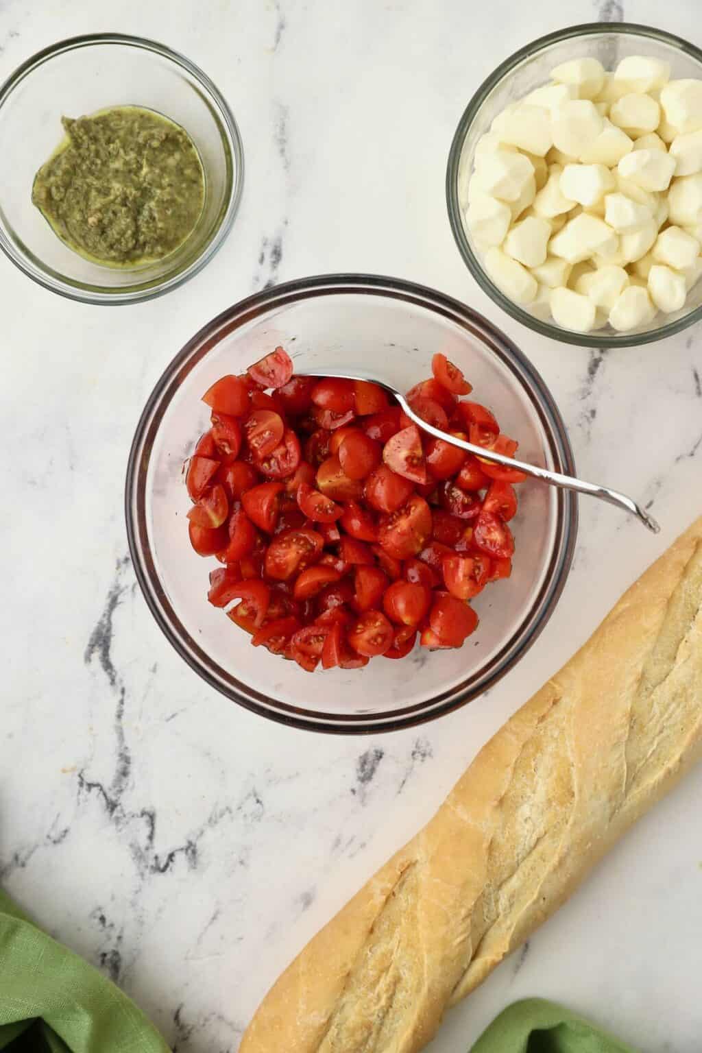 Caprese Bruschetta (Quick and Easy) - Grits and Pinecones