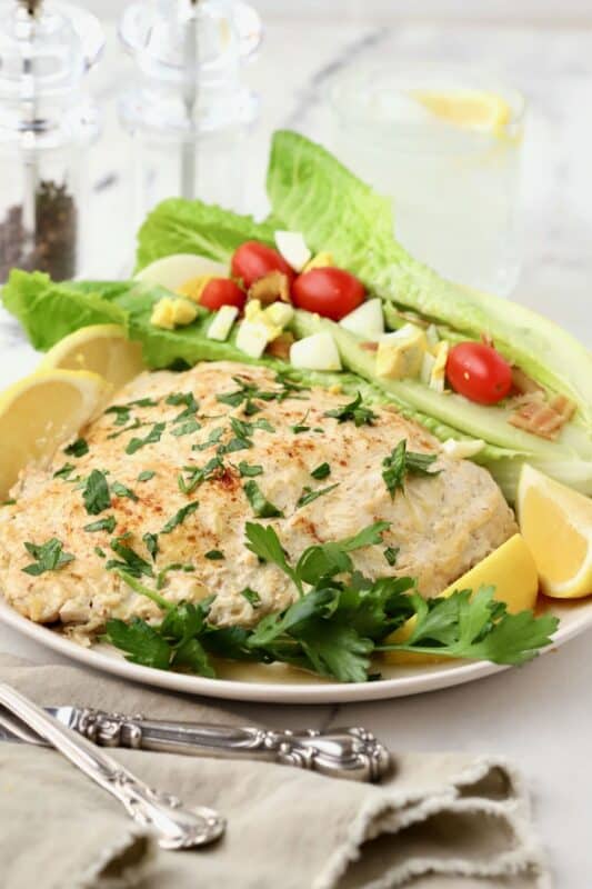 Oven-Baked Parmesan Grouper Fillets | gritsandpinecones.com