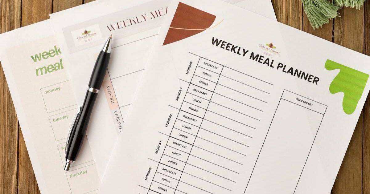 Meal Planning 101 - Free Printable Templates - Grits and Pinecones