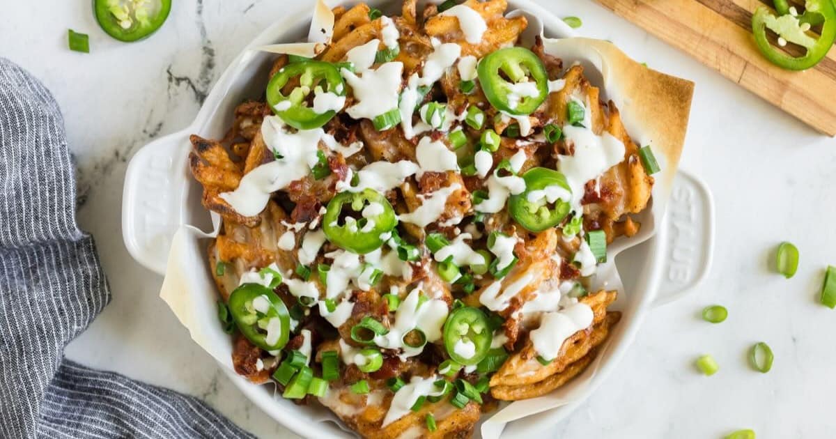 Easy Loaded French Fries: Cheese, Bacon, and All the Fixins! - Grits ...
