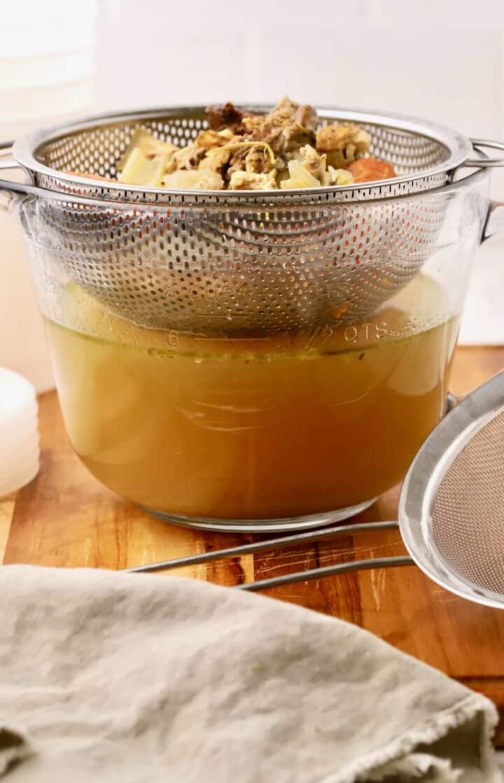 Easy Rotisserie Chicken Stock Recipe - Grits and Pinecones
