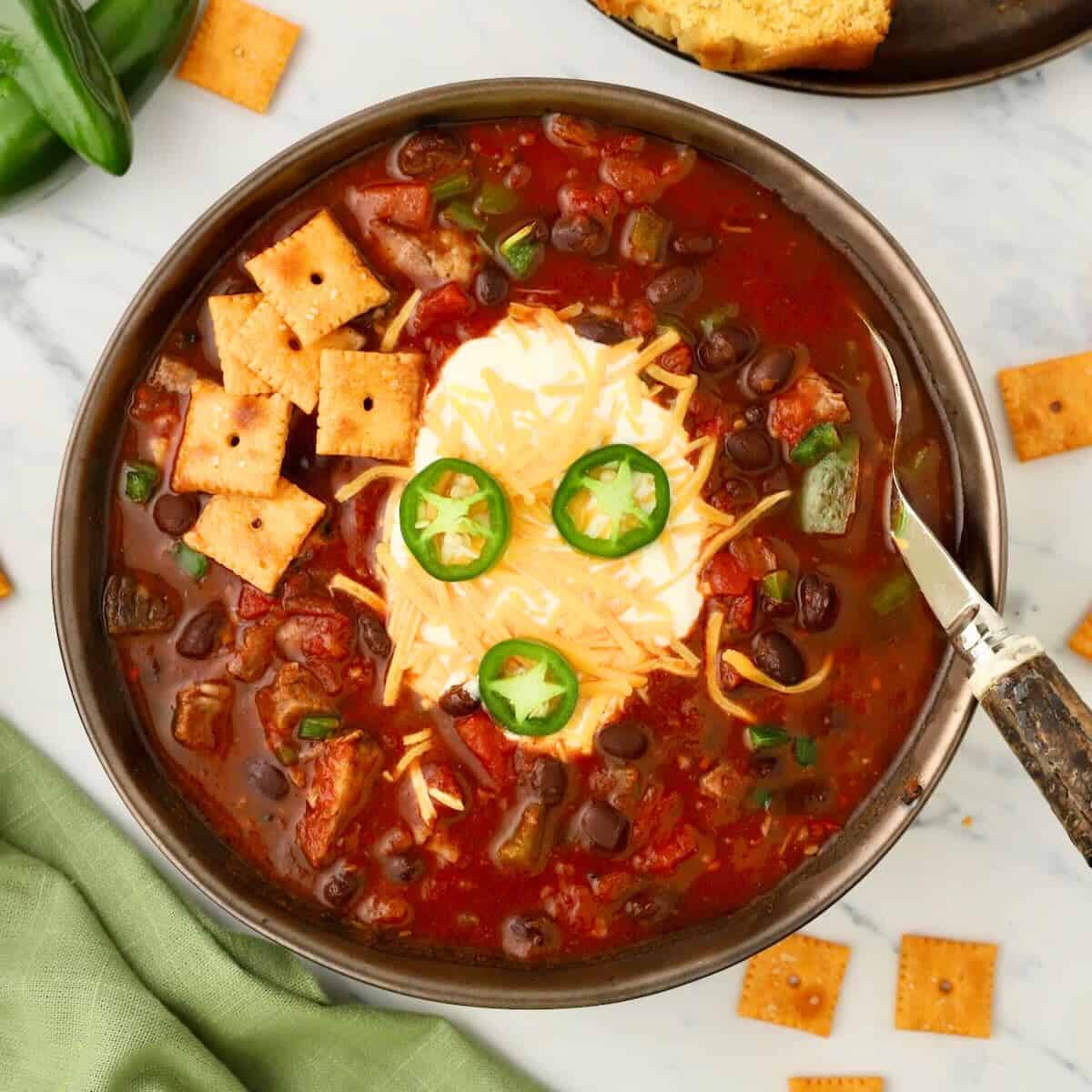 Chuck Roast Chili (Made with Leftover Roast) - Grits and Pinecones