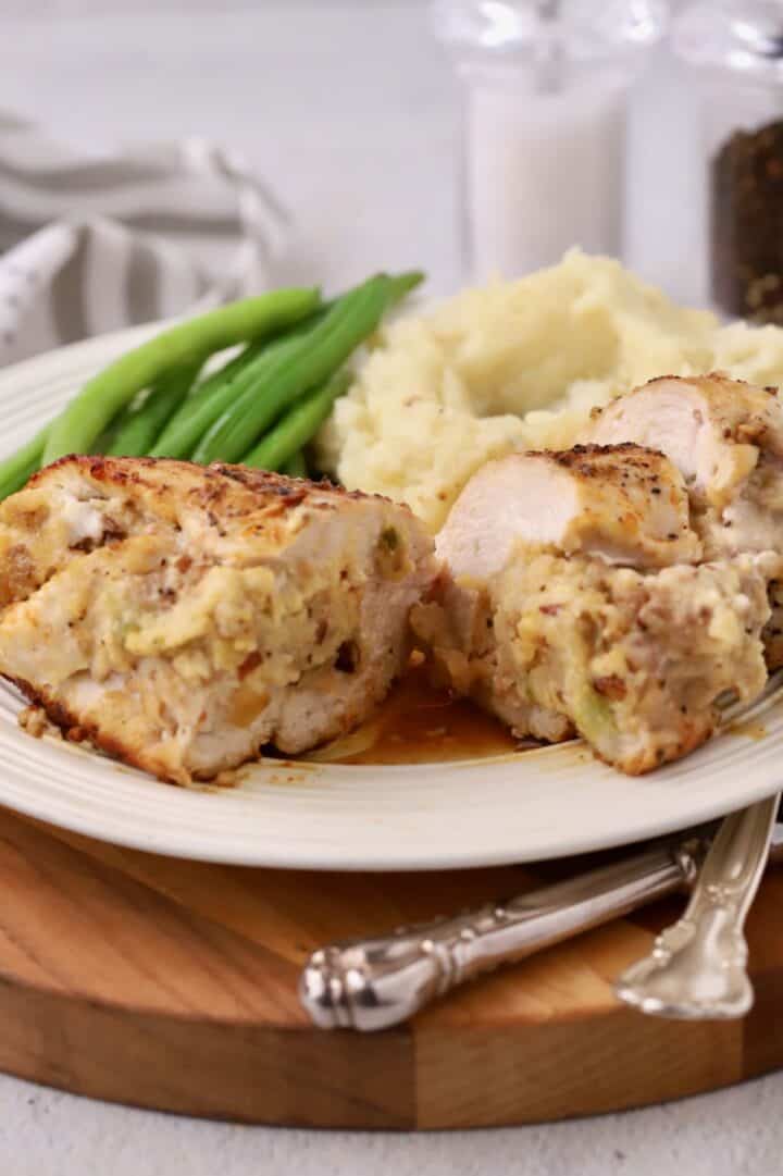 Stuffed Chicken Breasts with Stuffing (Juicy & Easy) - Grits and Pinecones